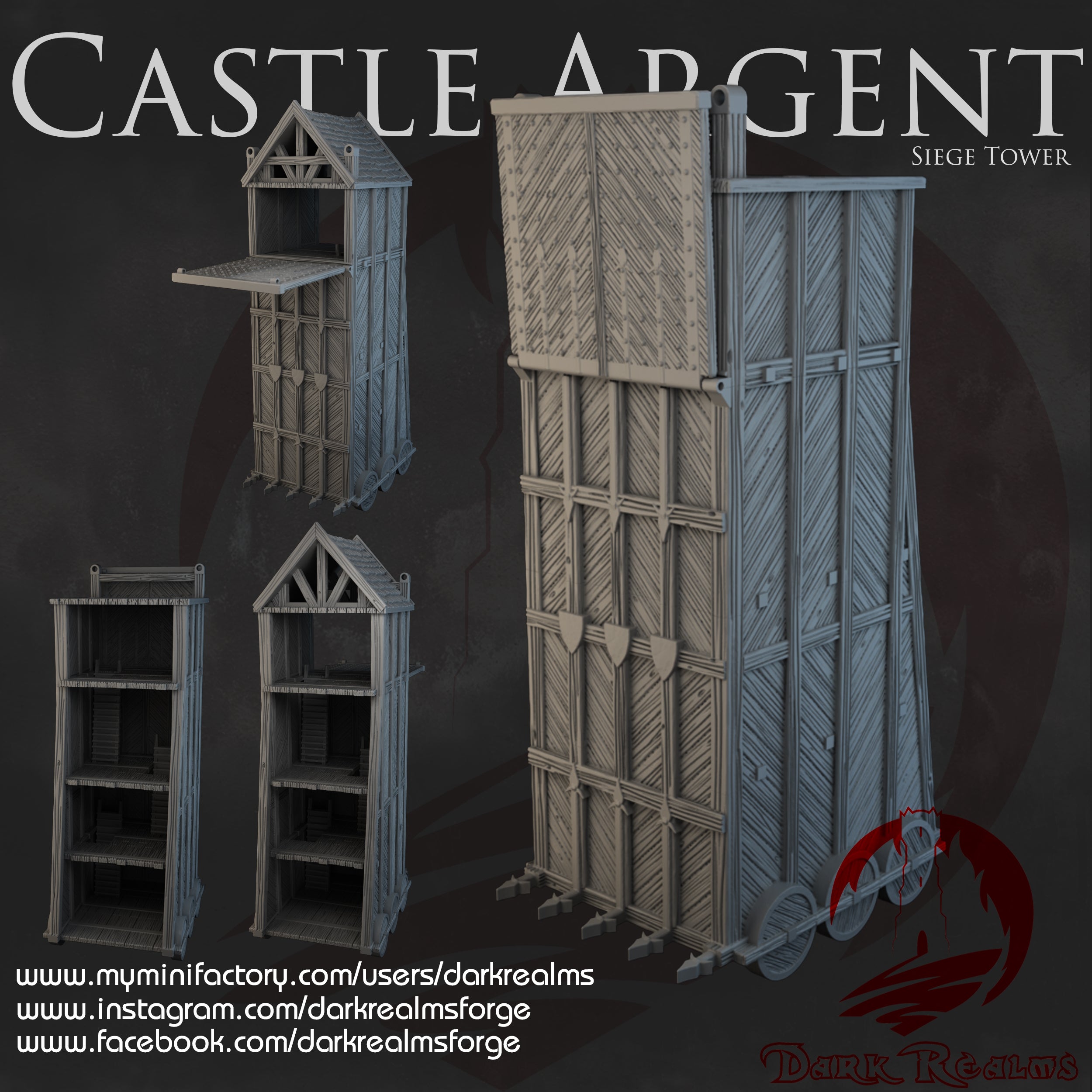 Castle Argent Siege Tower – Parabellum Miniatures